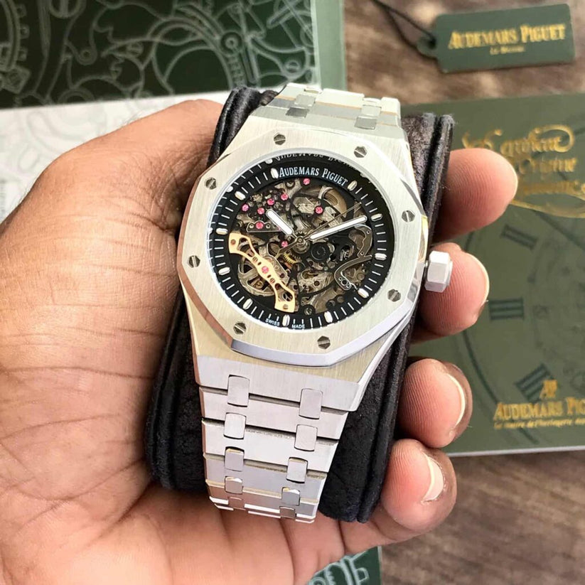 Audemars Piguet Skeleton AP Royal Oak Silver Skeleton Metal – IRA Watch